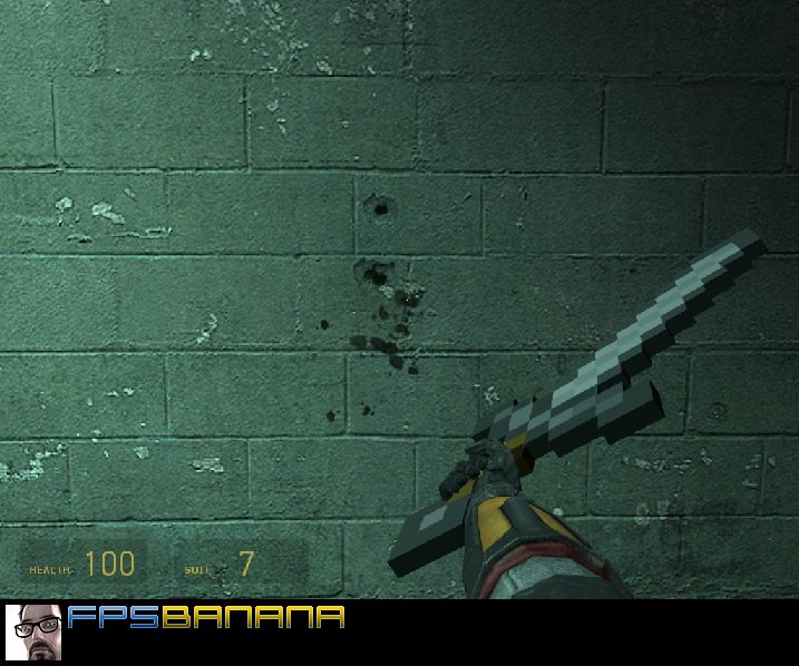 Minecraft Swords Mod for Half-Life 2 | HL2 Mods