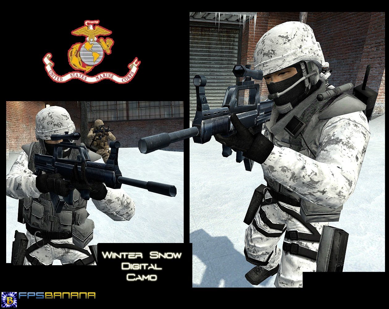 MARPAT Winter Camo Digital Mod for Counter-Strike: Source | CS:S Mods
