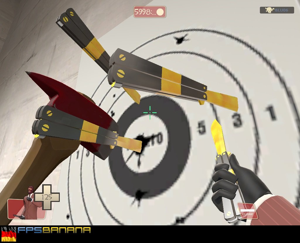 Gold Knife V.1 Mod for Team Fortress 2 | TF2 Mods