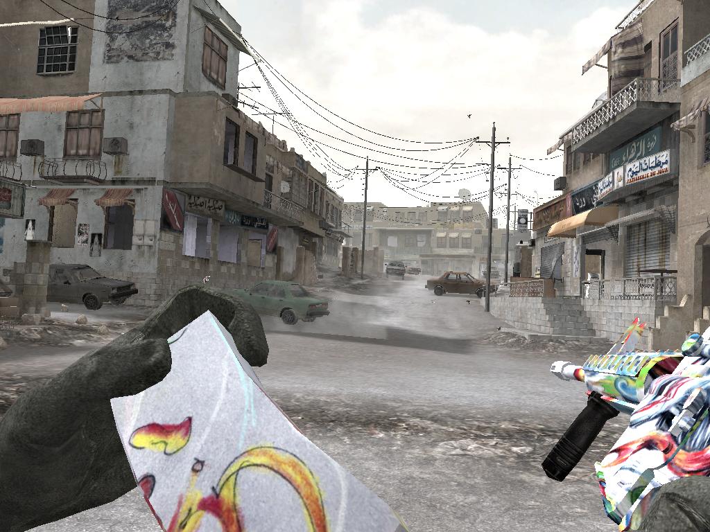 M4 Carbine Street Graffiti [Call of Duty 4: Modern Warfare] [Mods]