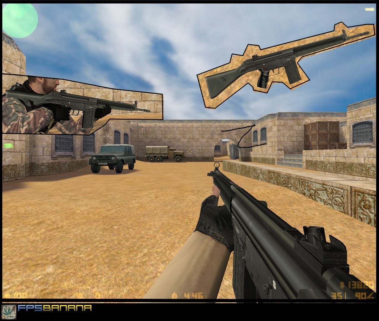 G3 on MW Animations for Galil Mod for Counter-Strike 1.6 | CS1.6 Mods