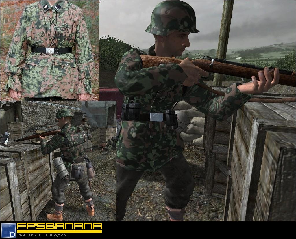 AceofSpades' Camo Waffen SS Skins (Final) Mod for Call of Duty 2 | CoD2 Mods
