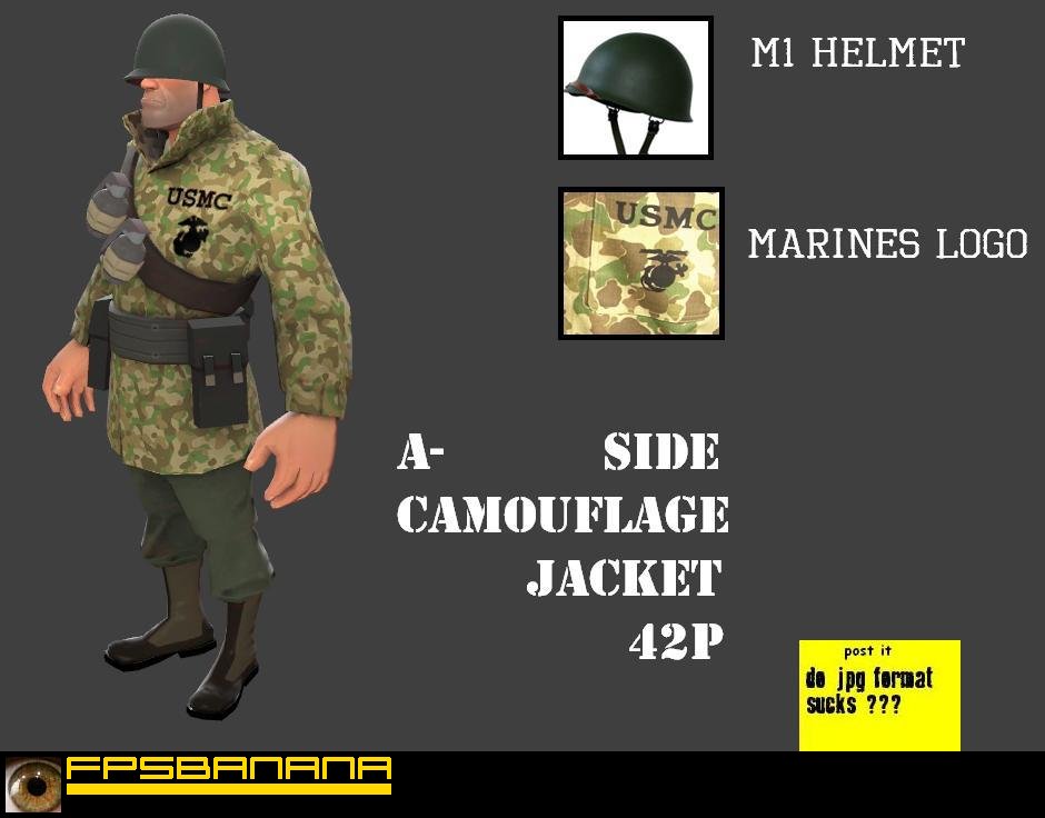 42P Jacket- Pacific Camouflage Mod for Team Fortress 2 | TF2 Mods