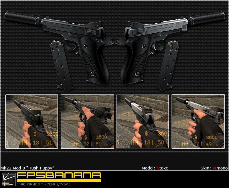 Mk22 Mod 0 "Hush Puppy" [Counter-Strike: Source] [Mods]