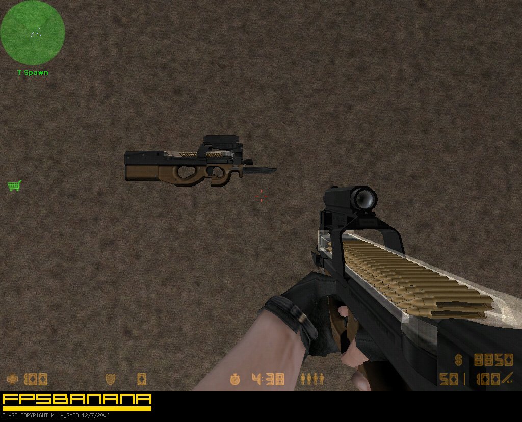 DarkElfa's Wooden P90 MK II [Counter-Strike: Condition Zero] [Mods]