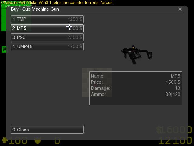 Kriss Super V SMG improved!(Cool!) Mod for CS2D | CS2D Mods