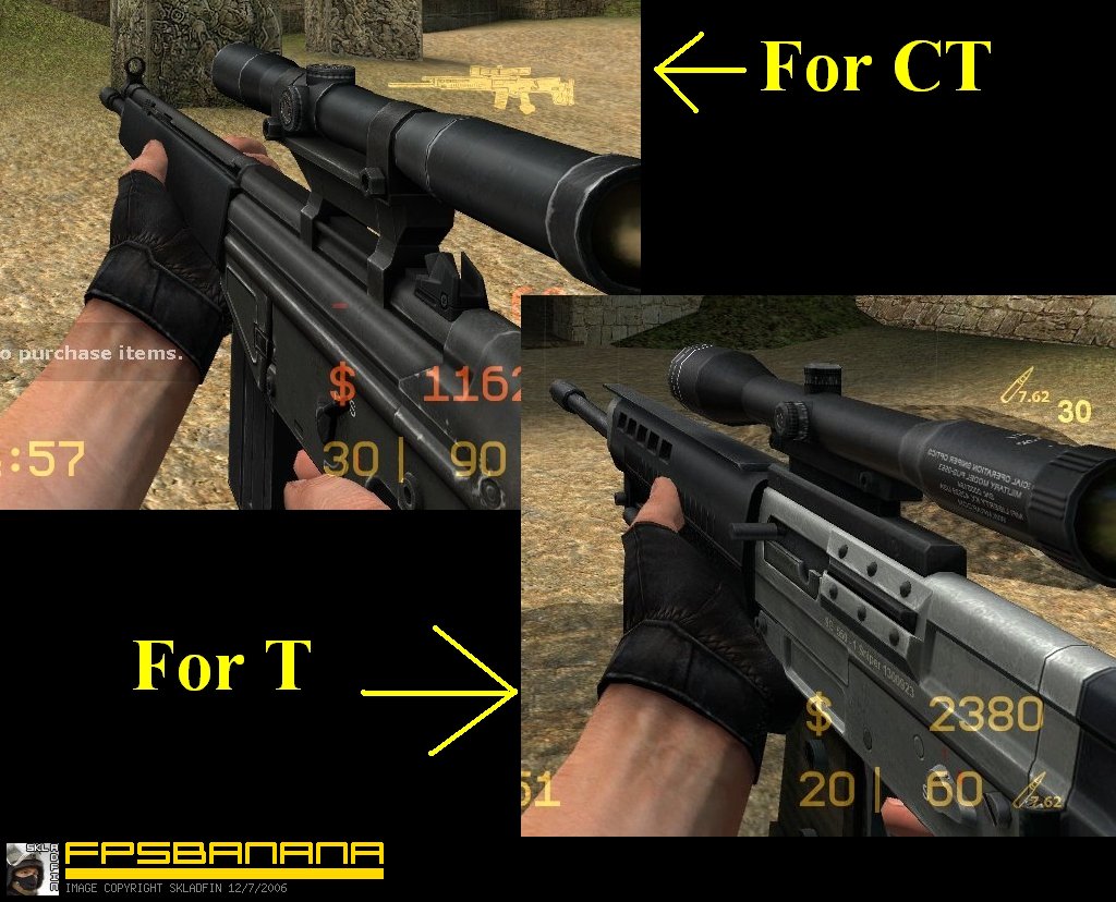 G3SG1 And SG550 Swap(G3 For CT And SG550 For T) [Counter-Strike: Source ...