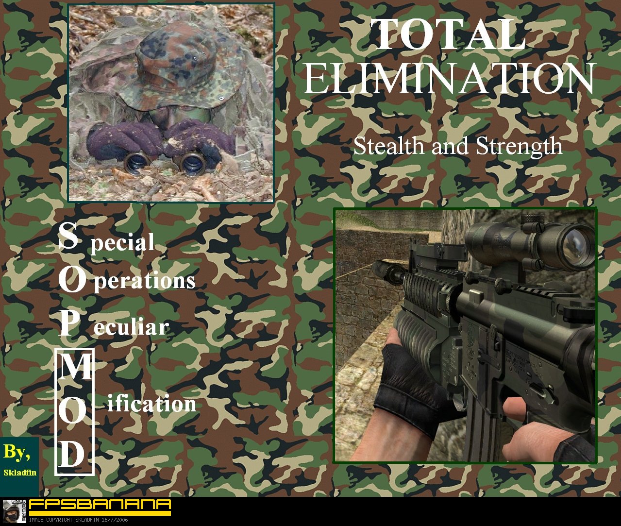 Anti-vision M4 SOPMOD - woodland camo [Counter-Strike: Source] [Mods]