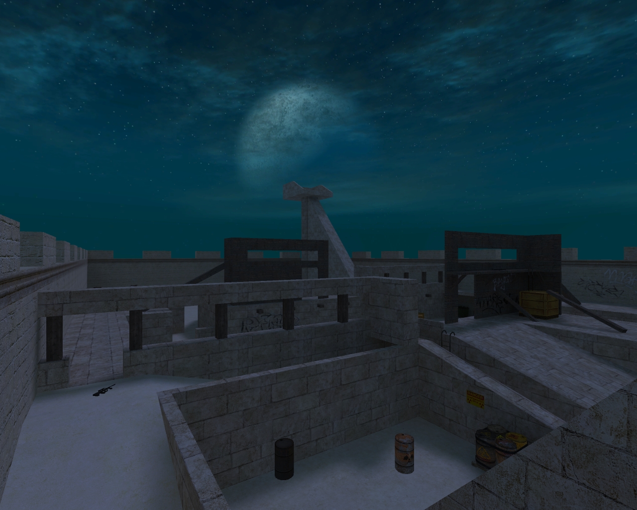 fy_twotowers_night Mod for Counter-Strike: Source | CS:S Mods