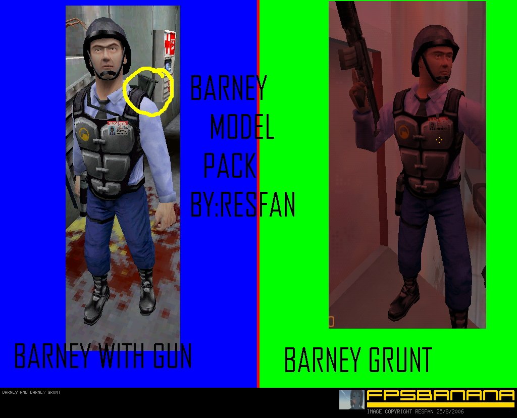 Barney Pack Mod for Half-Life | HL Mods