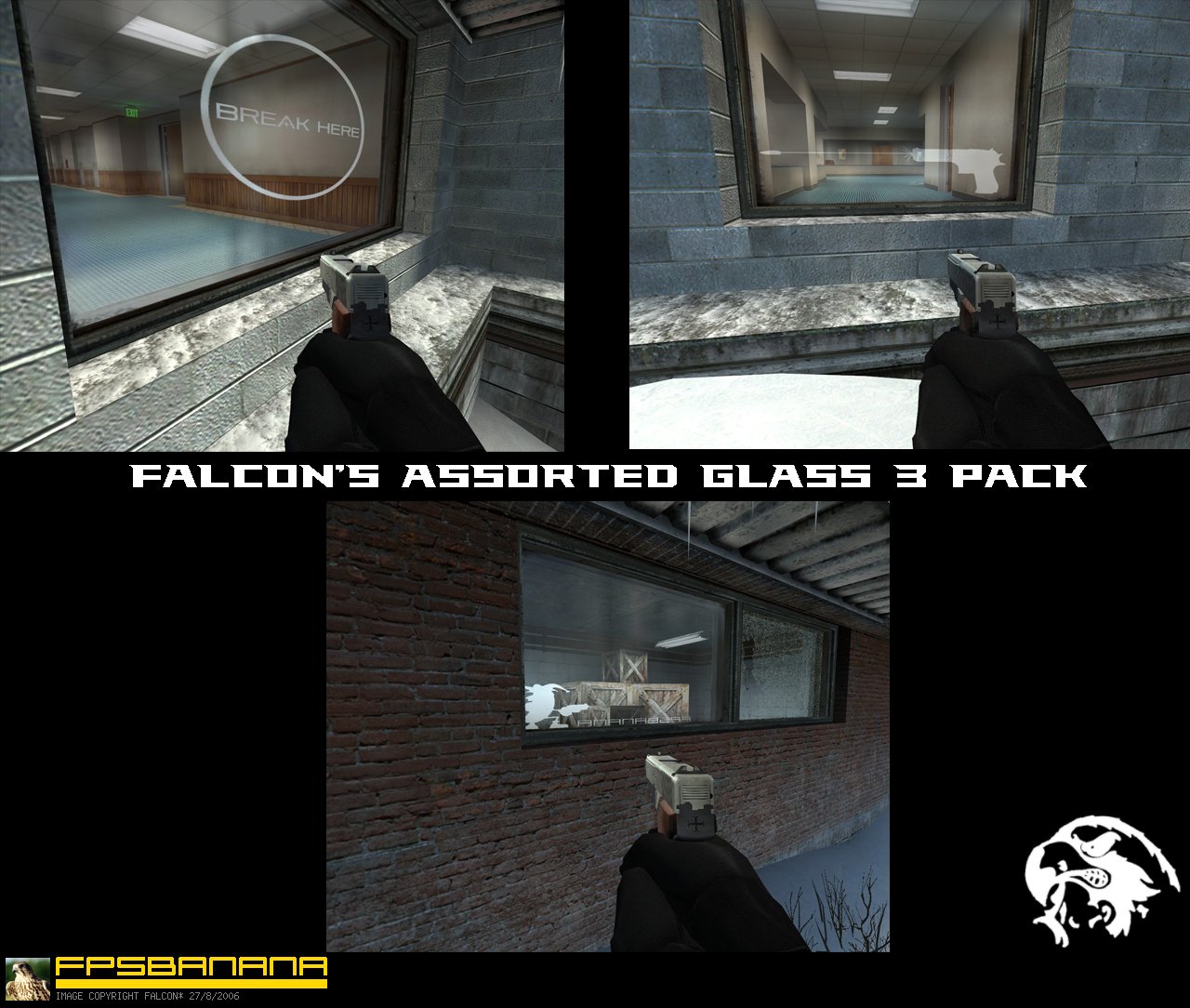Falcon's Assorted Glass 3 Pack [Counter-Strike: Source] [Mods]
