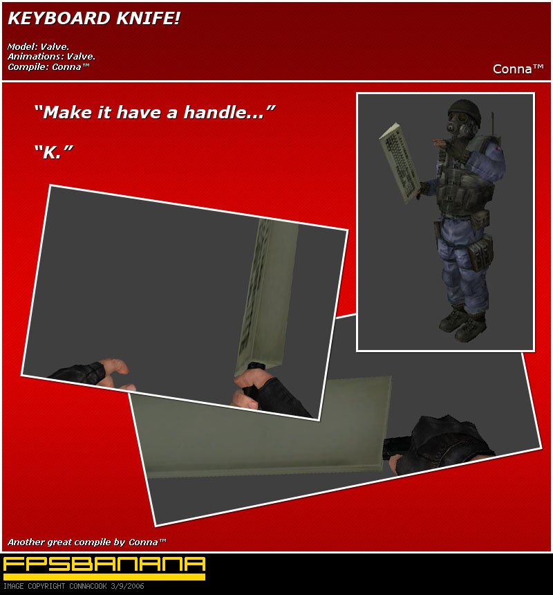 Keyboard Knife [Counter-Strike: Source] [Mods]