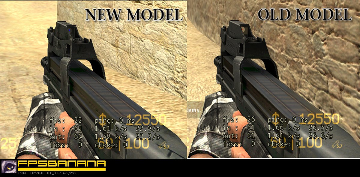 P90 War Worn [Counter-Strike: Source] [Mods]