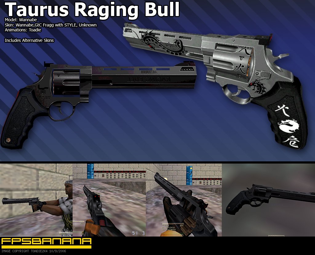 New Revolver Animations V2 - Raging Bull [Half-Life] [Mods]
