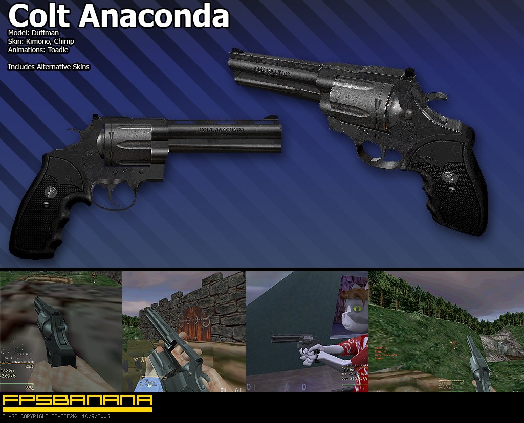 New Revolver Animations V2 - Colt Anaconda Mod for Half-Life | HL Mods