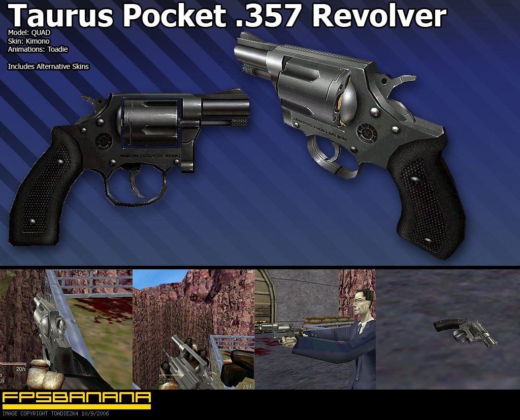 New Revolver Animations V2 - Pocket .357 Mod for Half-Life | HL Mods
