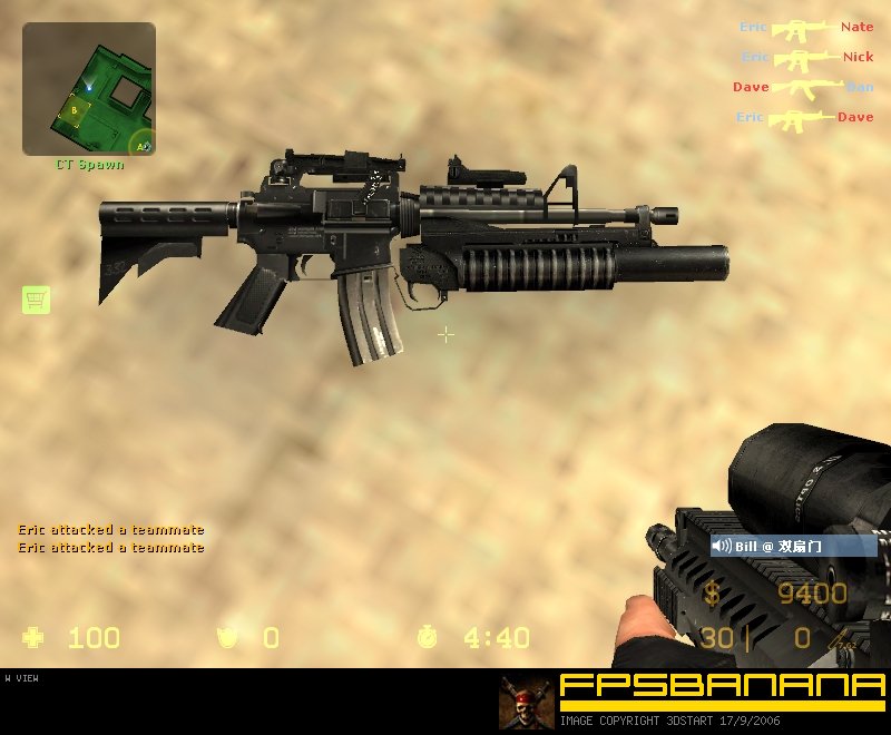 Default M4a1 + M203 [Counter-Strike: Source] [Mods]