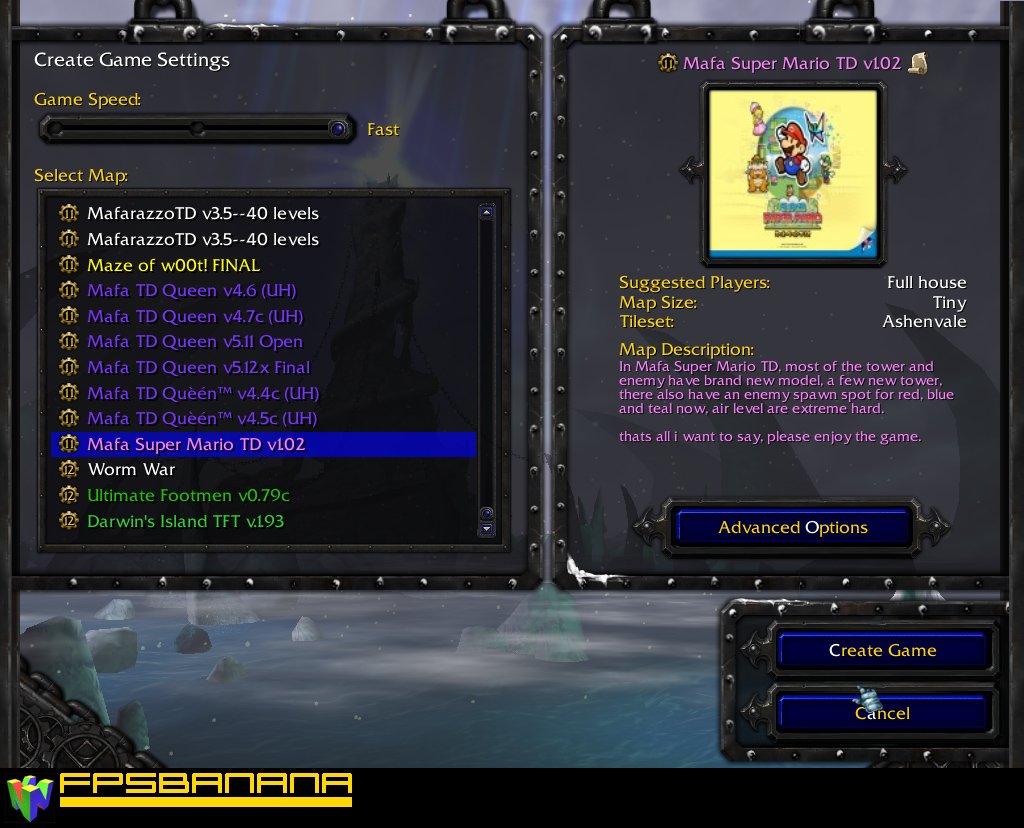 mafa super mario td v1.02 Mod for Warcraft III: The Frozen Throne | WC3 ...