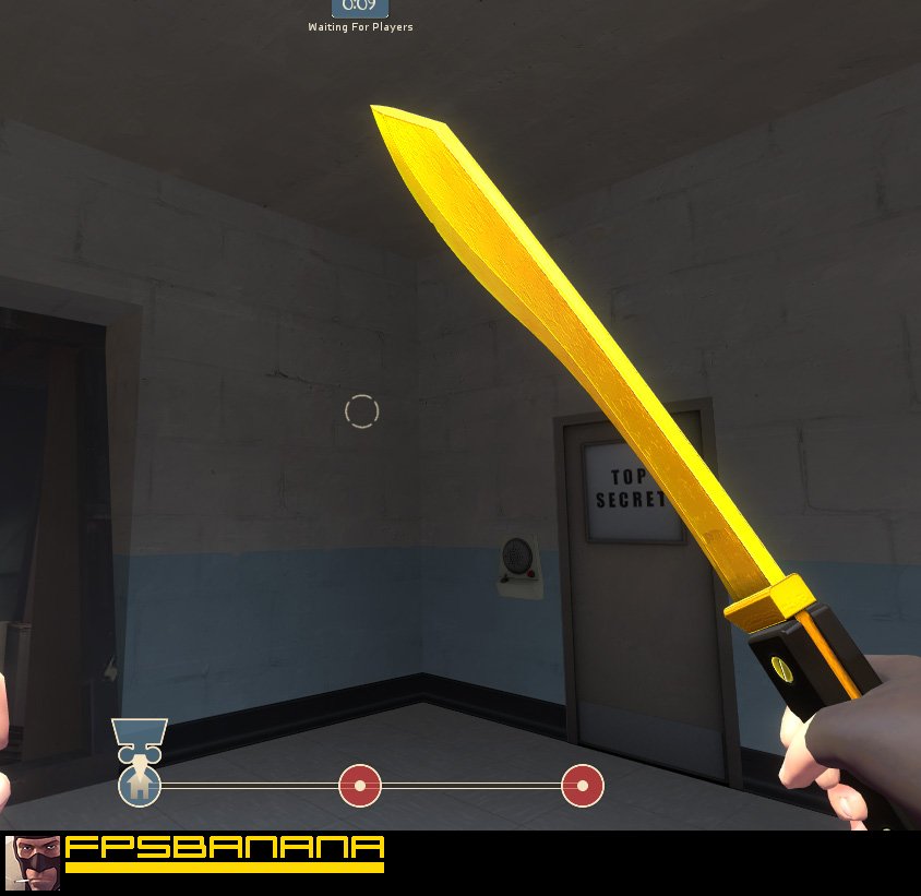 Hi-Res golden machete [Team Fortress 2] [Mods]