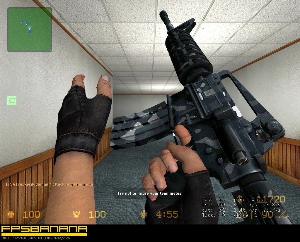 M4a1 White Camo Skin [Counter-Strike: Source] [Mods]