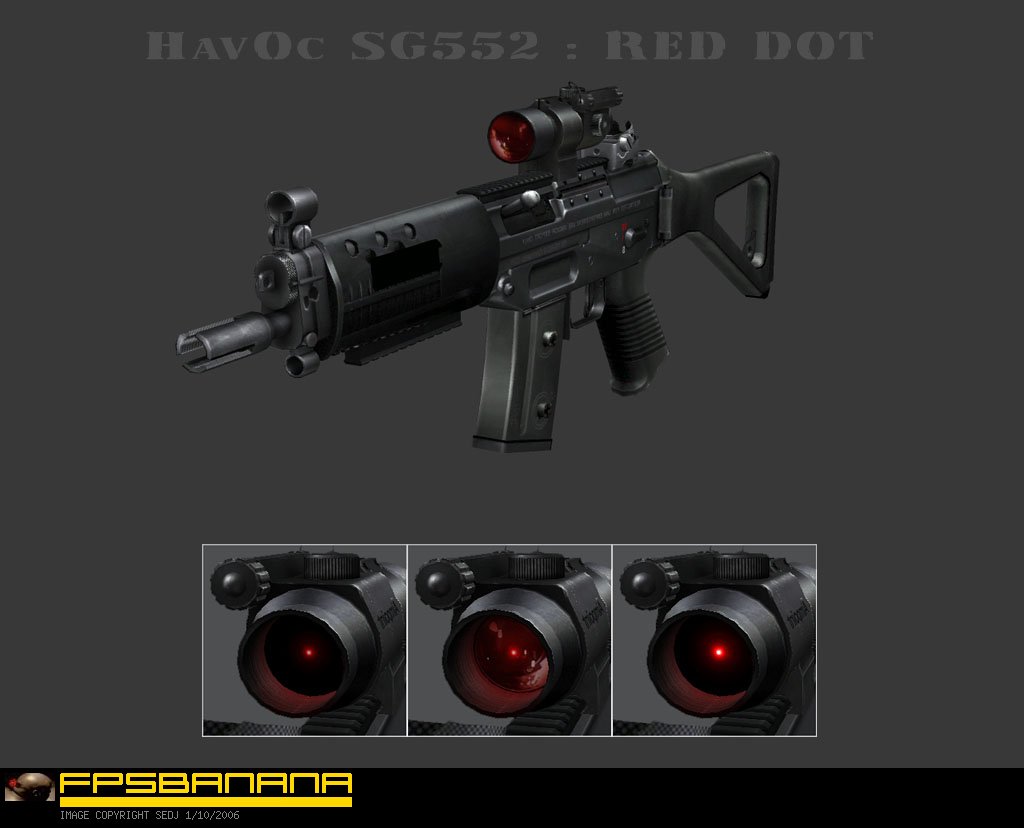 Hav0c SG552 RED DOT Mod for Counter-Strike: Condition Zero | CS:CZ Mods