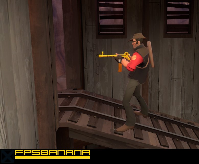 Golden Machine Gun v1 [Team Fortress 2] [Mods]