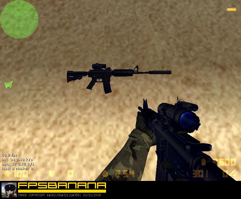 Blue Spec Ops M4 [Counter-Strike: Condition Zero] [Mods]
