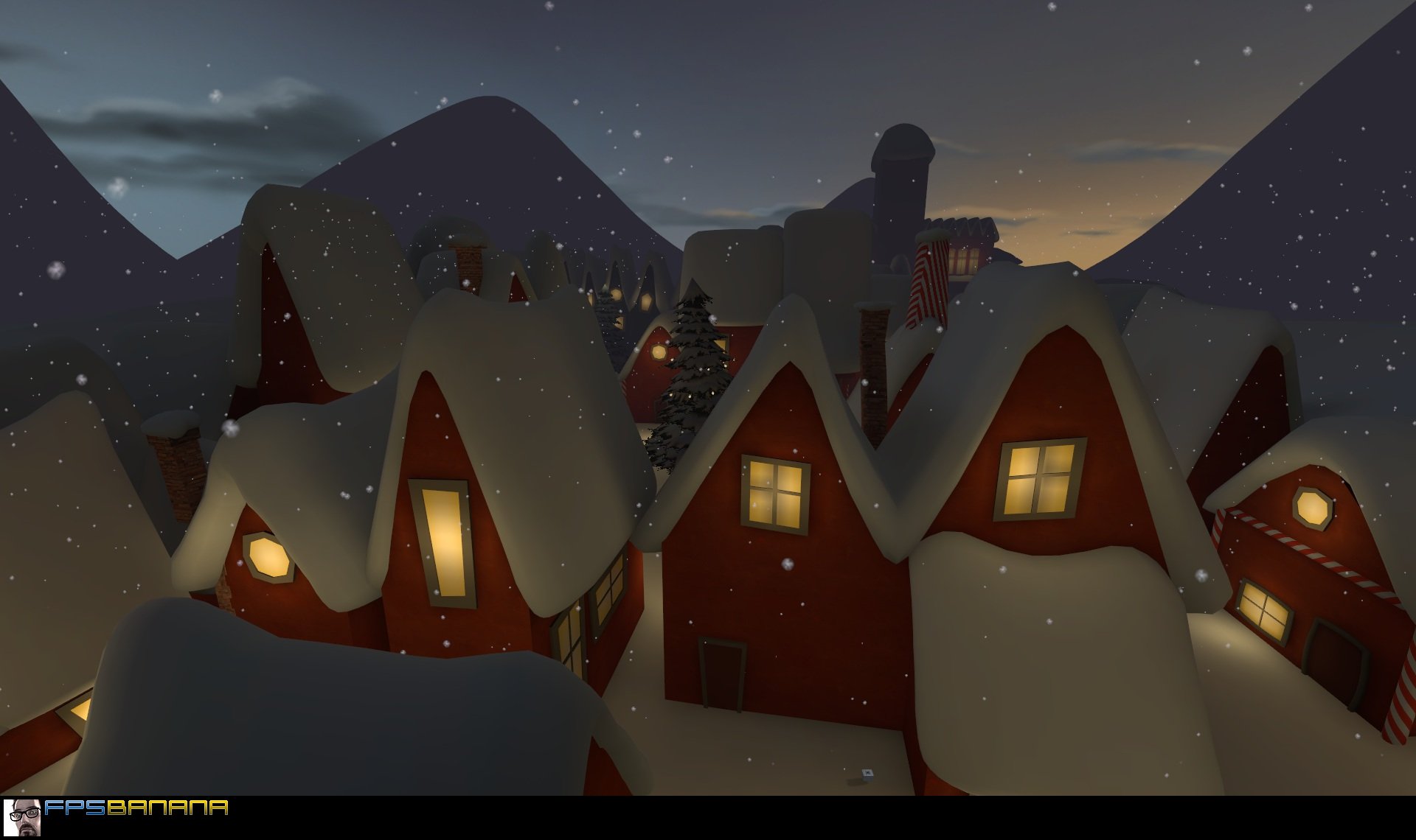 cp_christmas_town_a01 Mod for Team Fortress 2 | TF2 Mods
