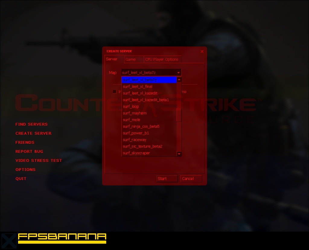 Red Menu & HUD menu Pack Mod for Counter-Strike: Source | CS:S Mods