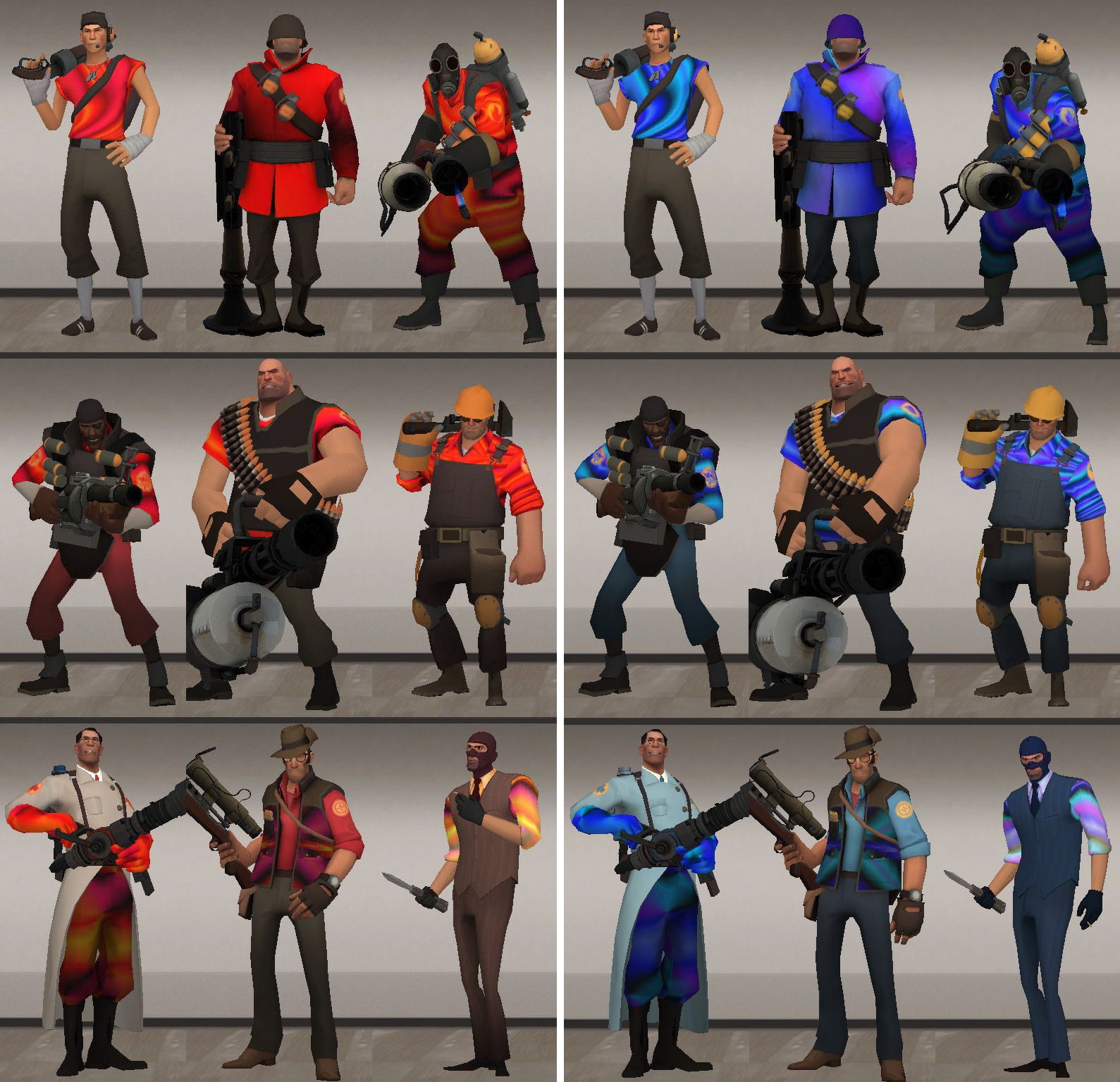 Tie-Dye Skin Pack Mod for Team Fortress 2 | TF2 Mods