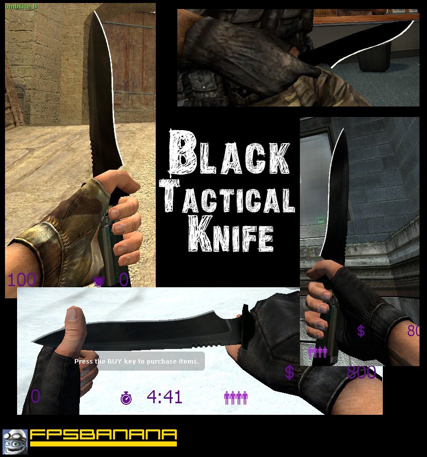 Black Tactical Knife [Counter-Strike: Source] [Mods]