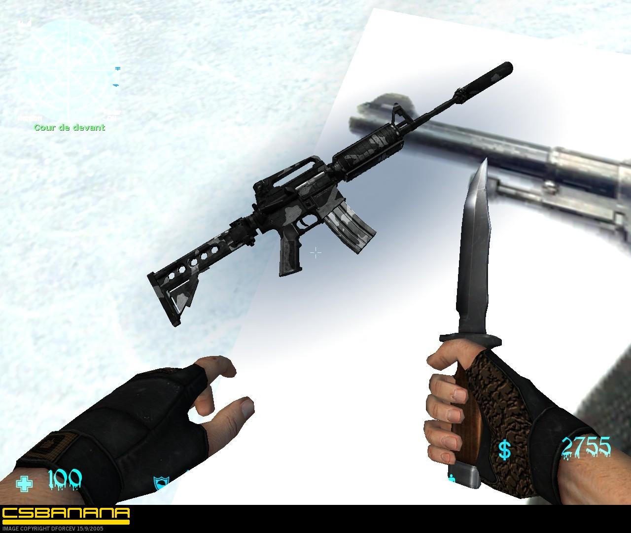 Artic camo stoke's M4 [Counter-Strike: Source] [Mods]