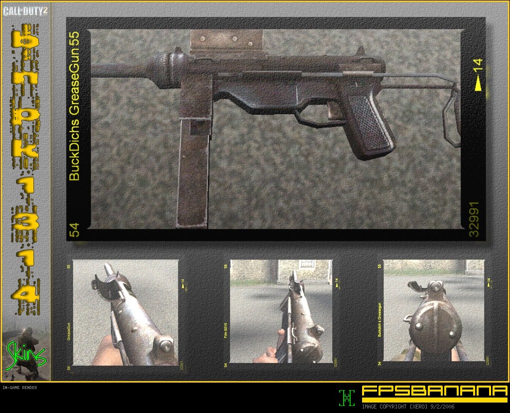 BuckDich's Grease Gun Mod for Call of Duty 2 | CoD2 Mods