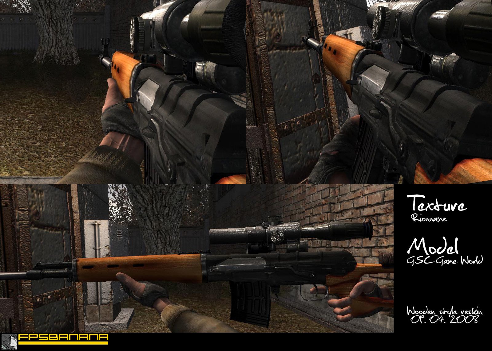 Wooden Style Reskin [S.T.A.L.K.E.R.: Shadow of Chernobyl] [Mods]