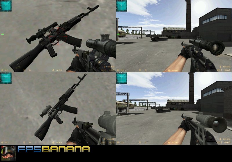 AK-74 with 1P29, PSO-1, 1PN51, 1PN58 and 1P78 [Counter-Strike ...