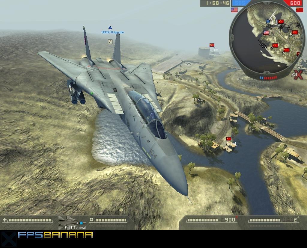 TopGun Maverick's F-14 Mod for Battlefield 2 | BF2 Mods