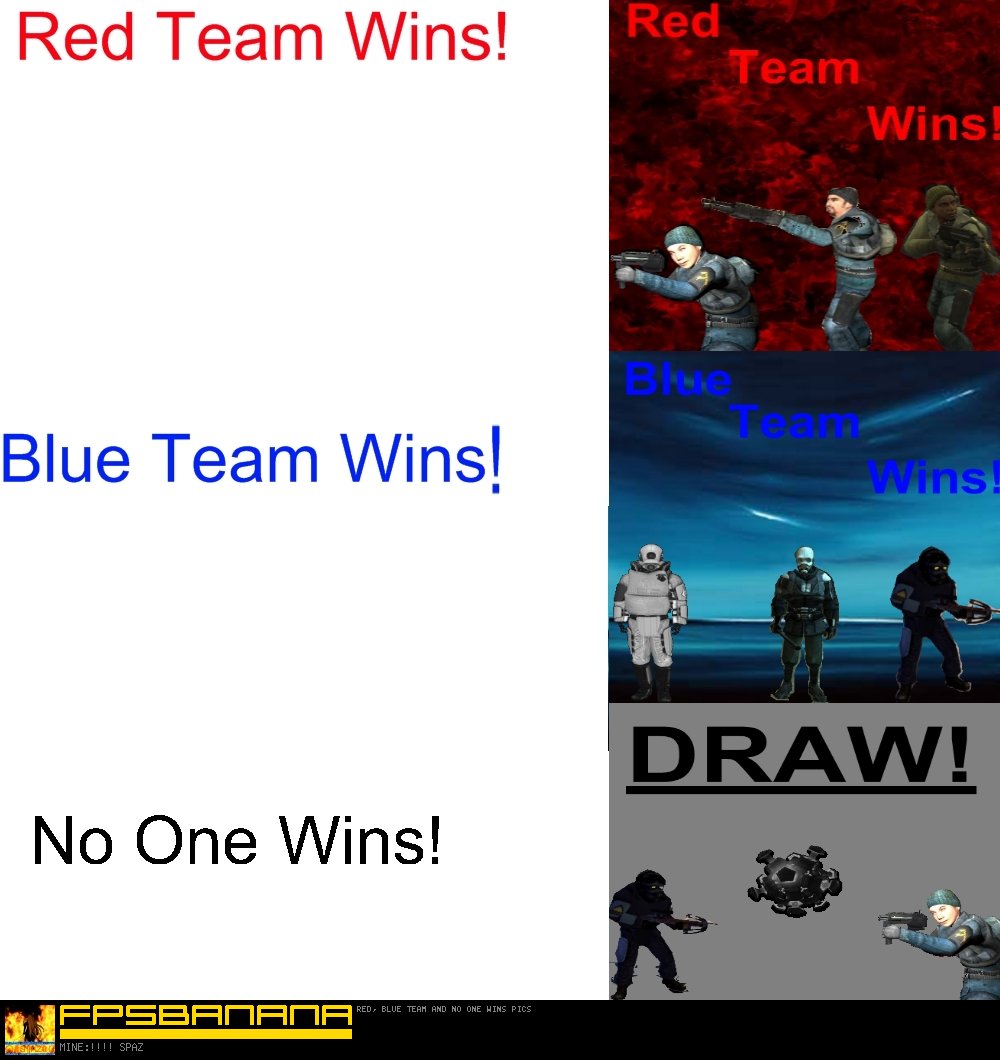 red and blue team wins pics at the end of a game [SourceForts] [Mods]