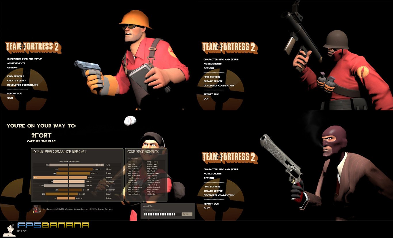 Red Team - Dark Style GUI Pack Mod for Team Fortress 2 | TF2 Mods