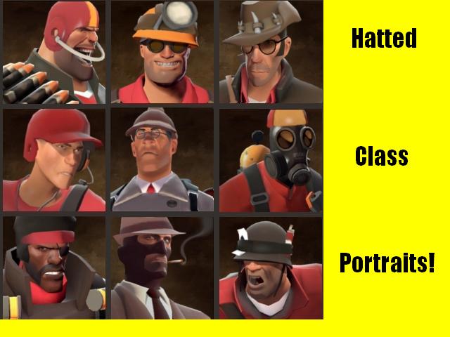 Hatted Class Portraits Mod for Team Fortress 2 | TF2 Mods
