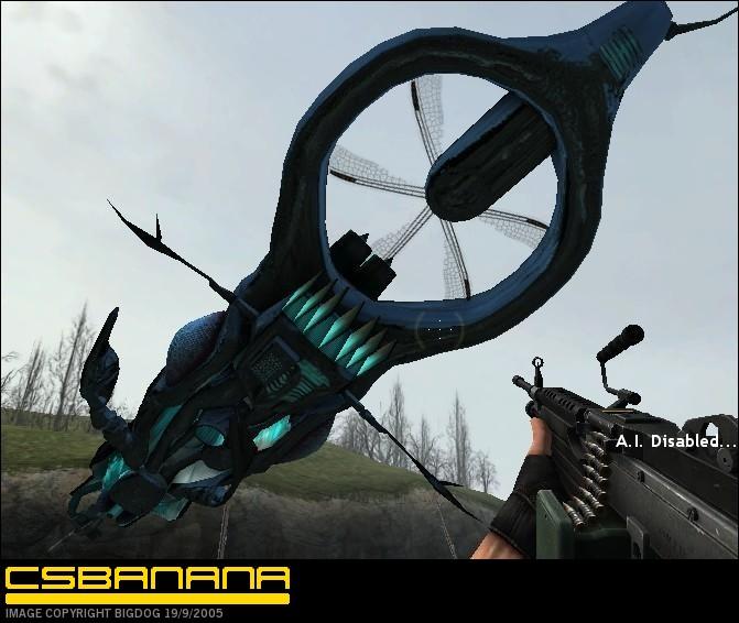 Black Gunship & Widow Strider Mod for Half-Life 2 | HL2 Mods