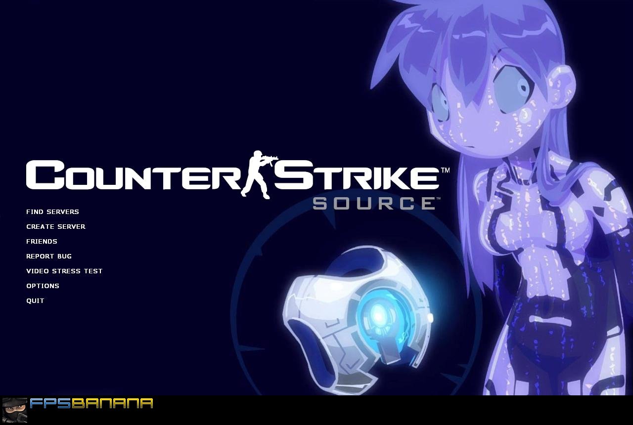 Animated Cortana Background Mod for Counter-Strike: Source | CS:S Mods