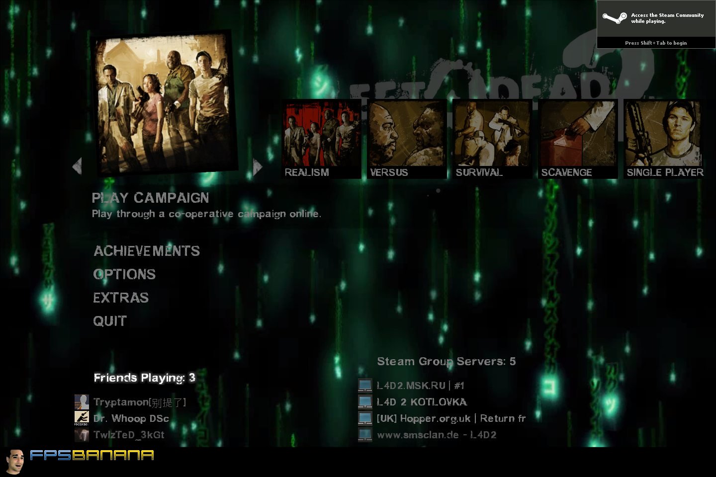 Omgot matrix style background [Left 4 Dead 2] [Mods]