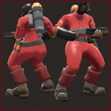 Femme Pyro Lunatic's Leathers fix Mod for Team Fortress 2 | TF2 Mods