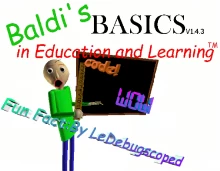 Title Screen With The Text And No Baldi Mod for Baldi's Basics | Baldi Mods