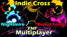 FNF Multiplayer | Vs. Indie Cross V1 Full Weeks. Mod for Friday Night Funkin' | FNF Mods