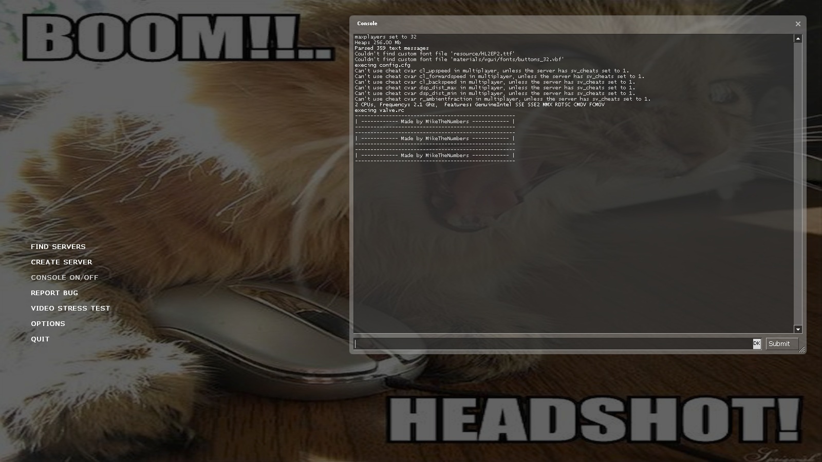 Head Shot Cat [Counter-Strike: Source] [Mods]