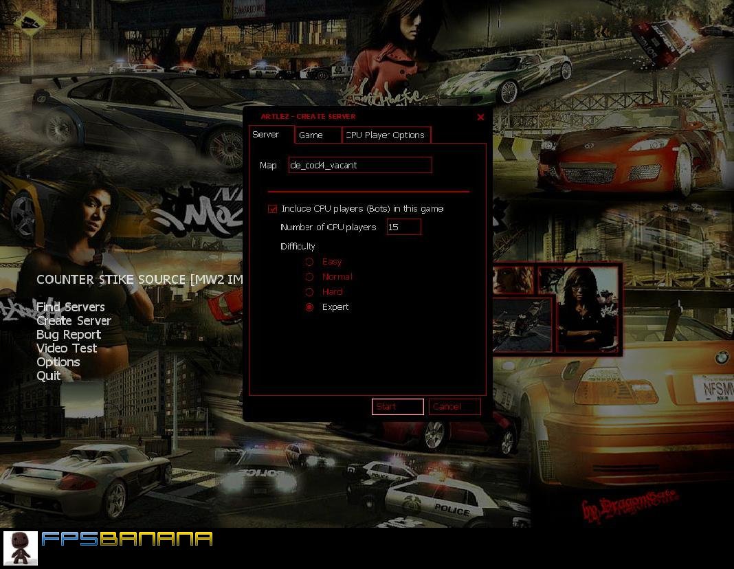 nfs most wanted Mod for Counter-Strike: Source | CS:S Mods