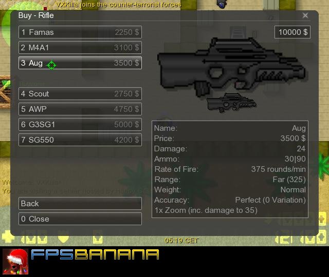 FN F2000 for AUG Mod for CS2D | CS2D Mods