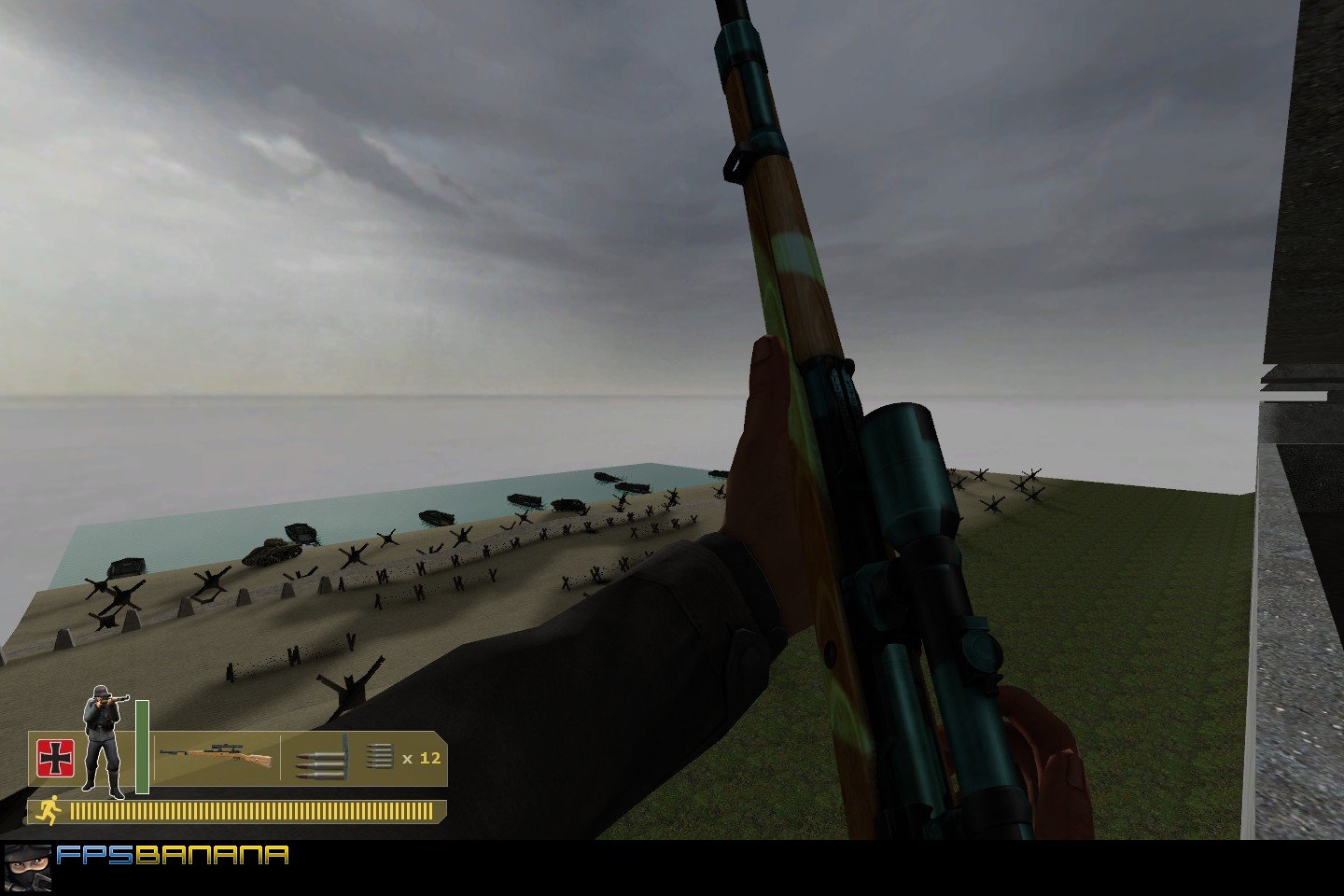 Cyan Stripped Kar98 Sniper Mod for Day of Defeat: Source | DoD:S Mods