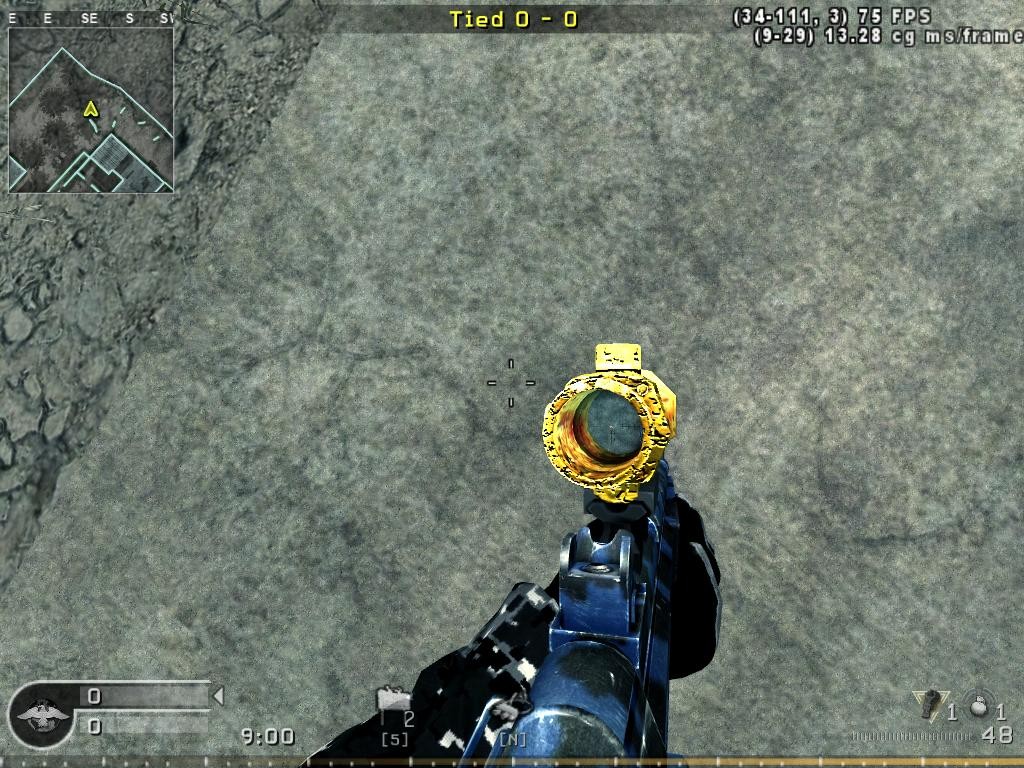 Gold Acog Scope whit blood on it(cracked) Mod for Call of Duty 4 ...